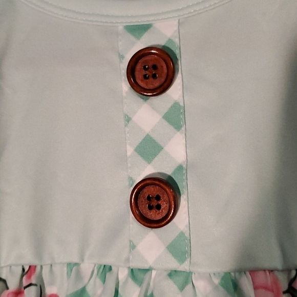 Matching Sets | New Mint Green And Pink Floral Checkered 2 Piece Short ...